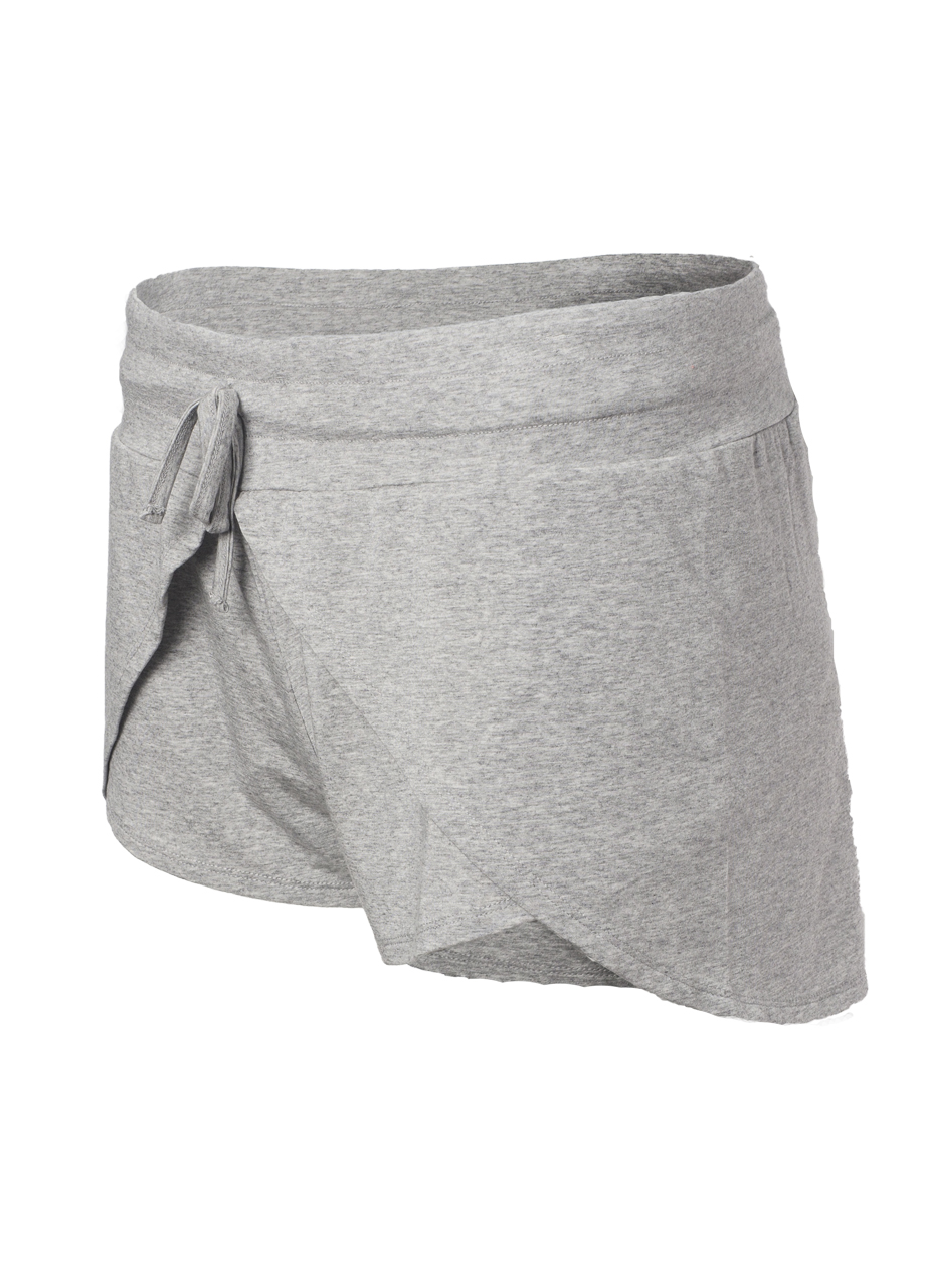 Yoga Short Jaya grey marl side | kismet yogastyle